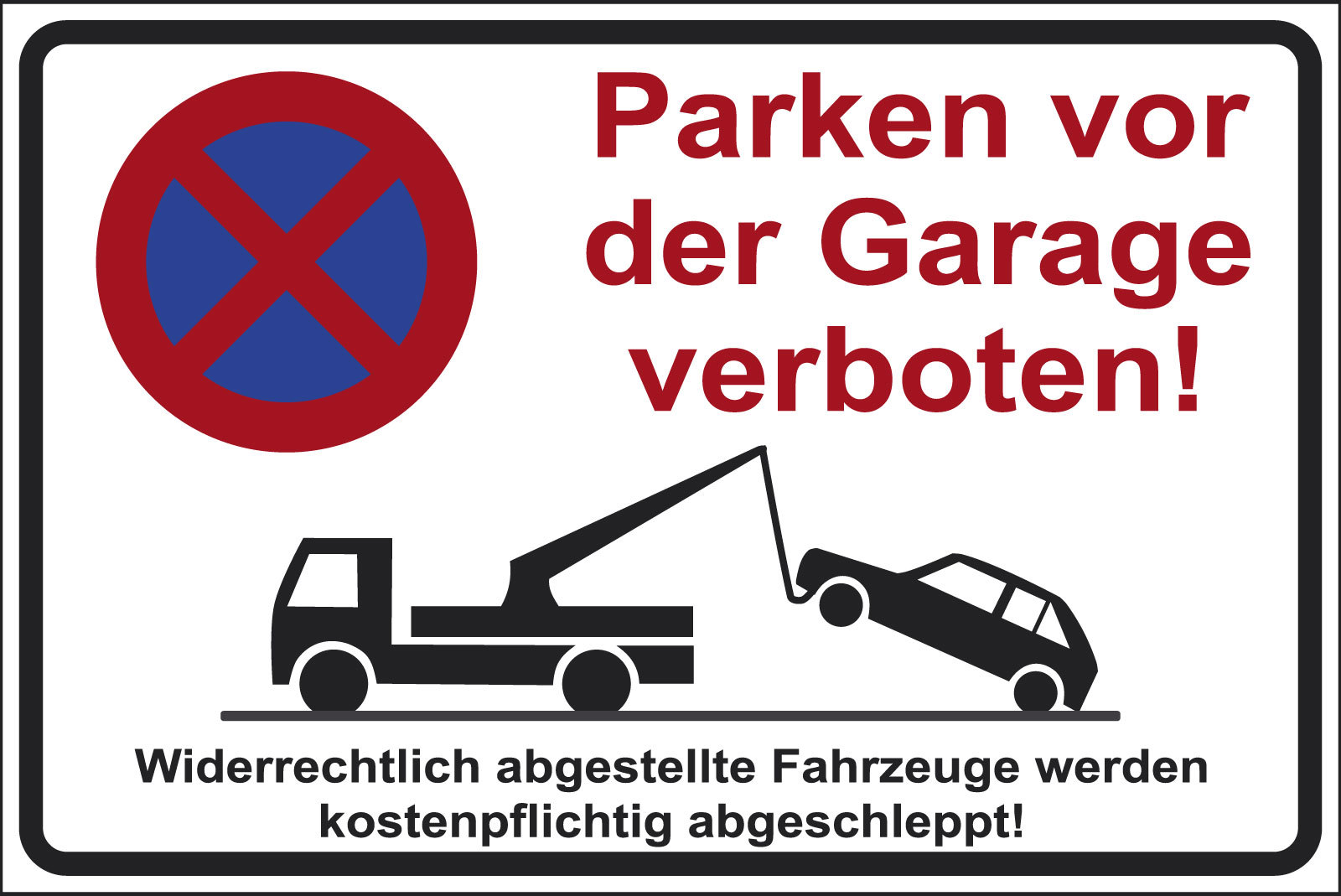 Schild Parken Verboten Privatparkplatz Parkverbot