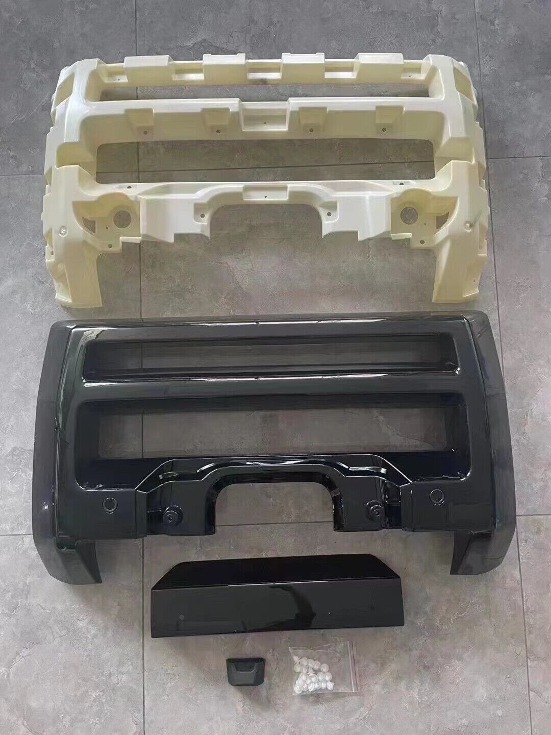 Replace Front Bumper Guard BLACK Fits For LR Defender 90 2D 2020 2021 ...