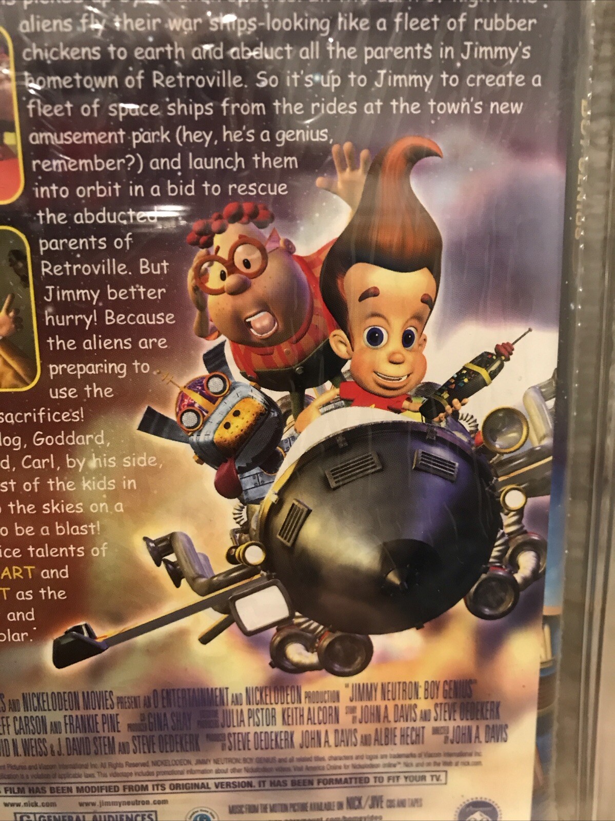 Jimmy Neutron: Boy Genius (VHS, 2002, Clam Shell) for sale online | eBay