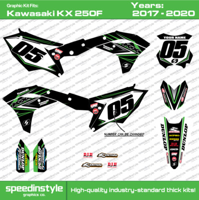 2017 2018 2019 2020 KAWASAKI KXF 250 GRAPHIC KITS KX250F KXF250 DECAL ...