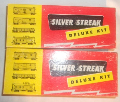 LOT OF 2 VINTAGE SILVER STREAK DELUXE KITS HO MODEL SCALE TRAIN KITS IN ...