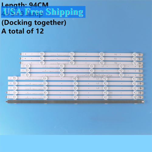 LED Strips for LG 47LN519C-CC 47LA6208-ZA 47LA620S 6916L-1174A 1175A ...