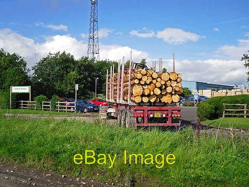 Photo 6x4 Timber lorry arriving at BSW sawmill Cargo The sawmill opened ...