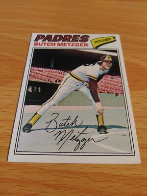 1977 TOPPS BASEBALL CARD # 215 BUTCH METZGER PADRES PITCHER | eBay