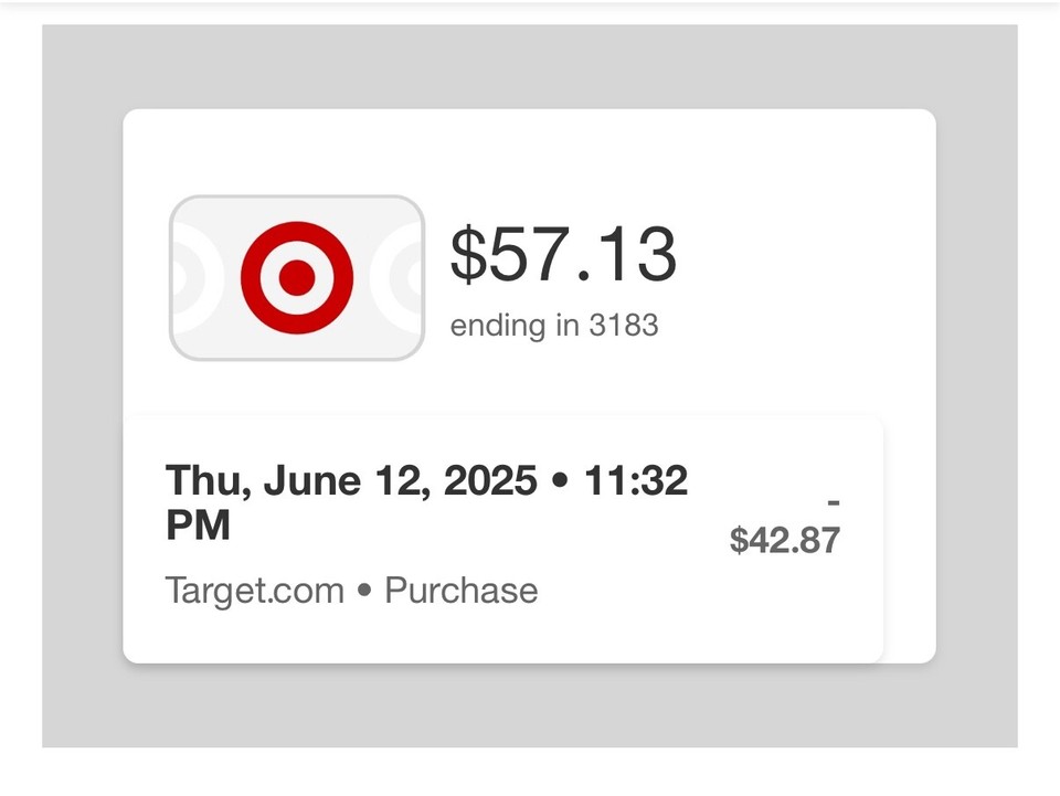 Target Gift Card Balance 57.13 | eBay