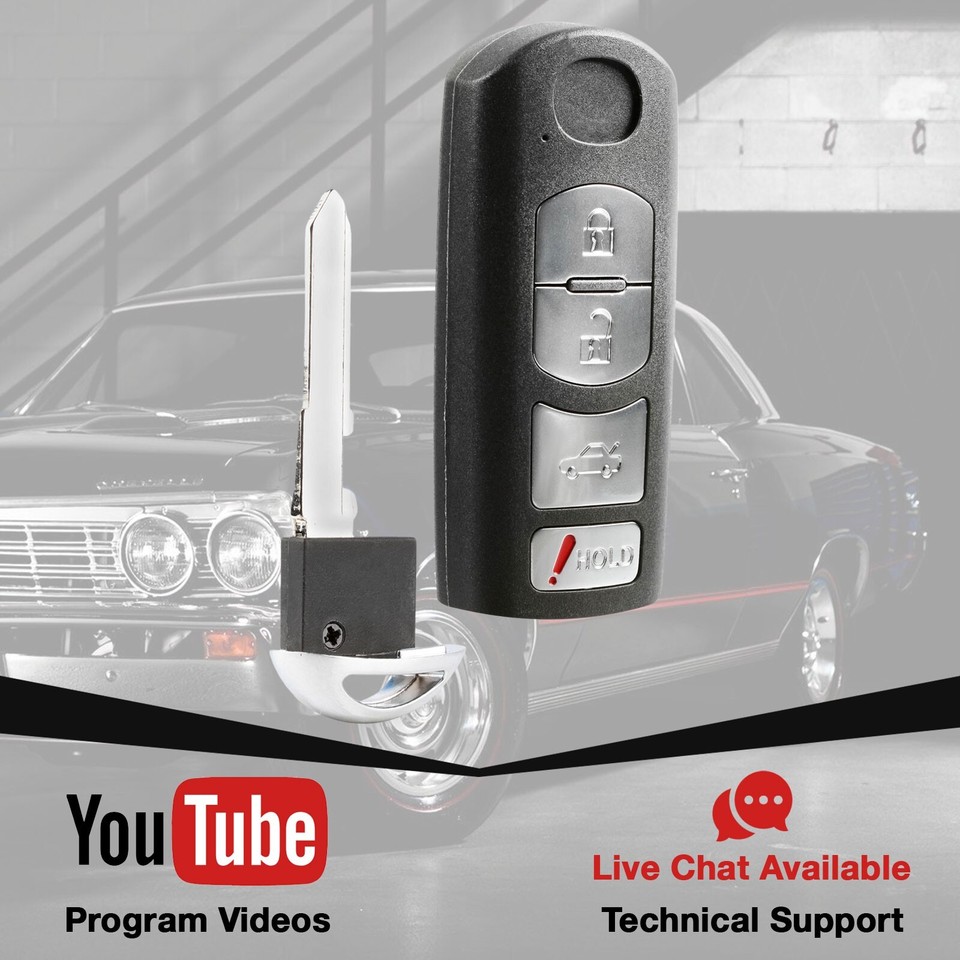 Key Fob Remote Replacement for 2009 2010 2011 2012 2013 Mazda 6 ...