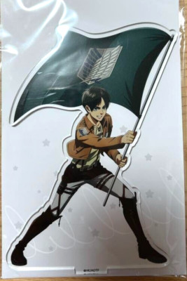 Attack On Titan FLAG Banner Acrylic Stand Figure Eren Yeager AOT Anime ...