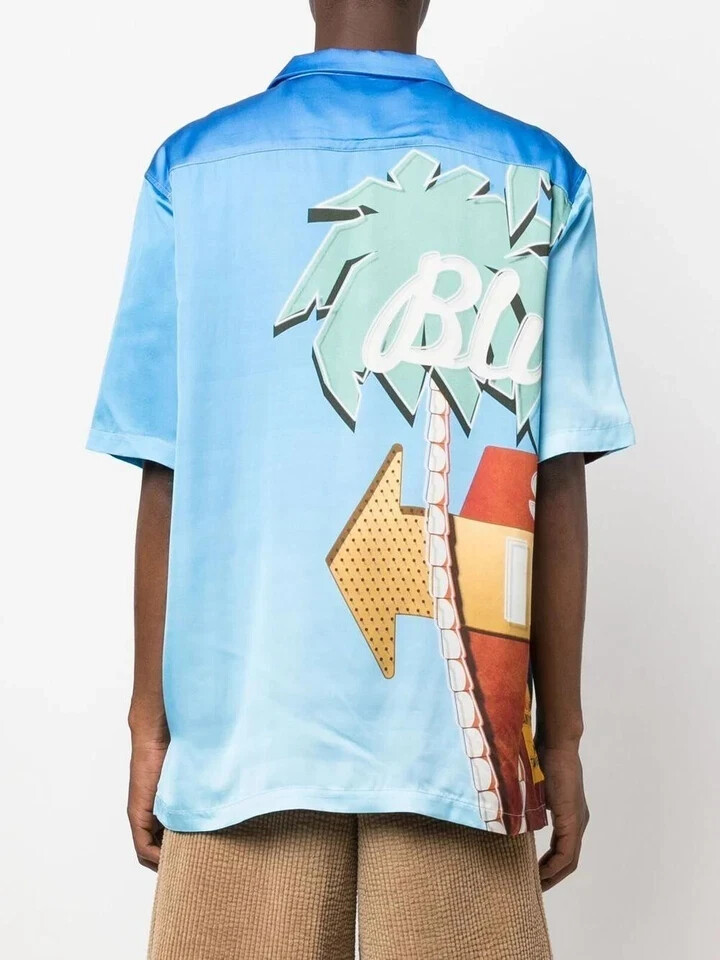 NWT MADE IN ITALY Blue Sky Inn Beach House XL Shirt MSRP $325 | eBay