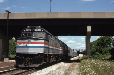 AMTRAK Railroad Locomotive 281 Original 1993 Photo Slide | eBay
