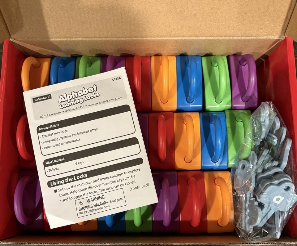 Lakeshore ALPHABET LEARNING LOCKS Complete Set | eBay