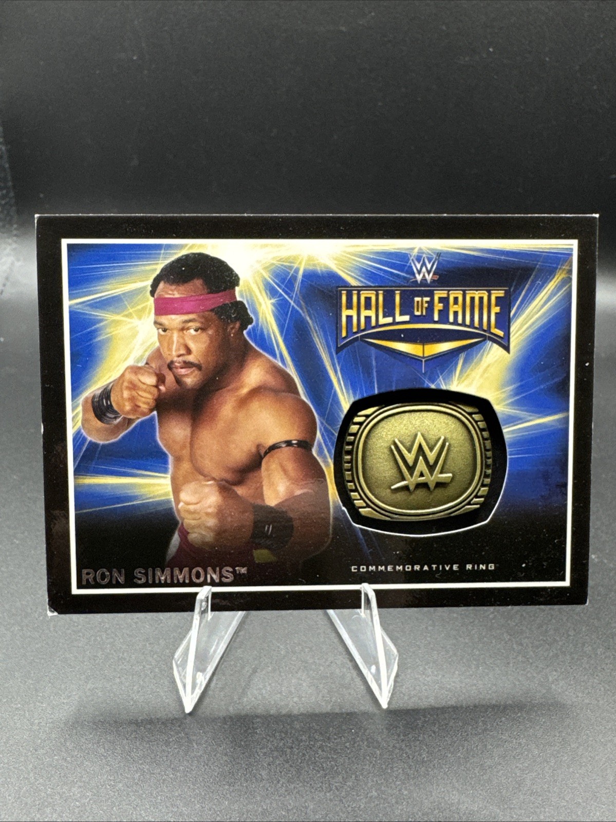 2016 Topps WWE Hall of Fame Commemorative Ring Relics Ron Simmons ...