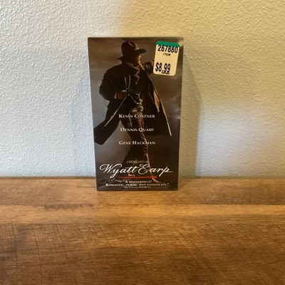 Wyatt Earp VHS Tape Sealed New NTSC WB 2 Tapes Kevin Costner Gene ...