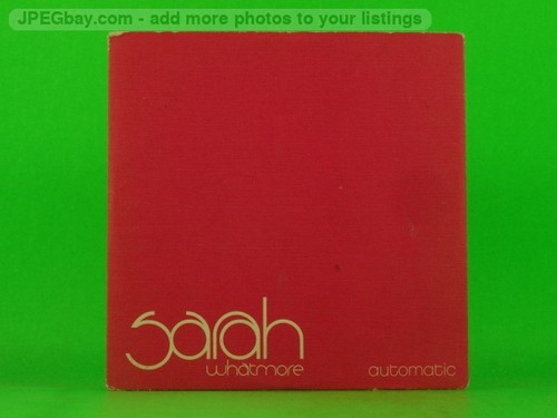 SARAH WHATMORE AUTOMATIC (L60) 1 Track Promo Card CD Single including ...