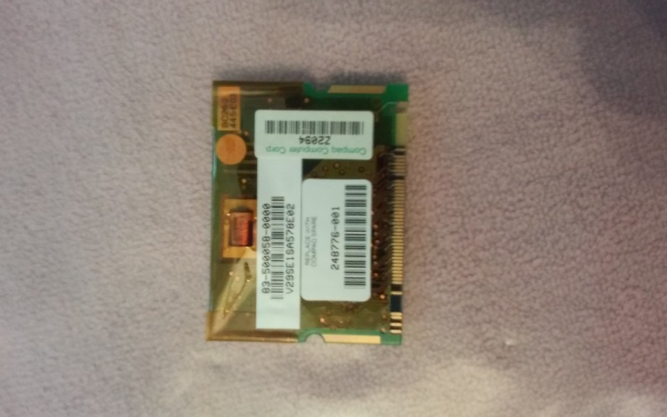 COMPAQ EVO N1020V N1000V 56K MINI PCI MODEM 248776-001 | eBay