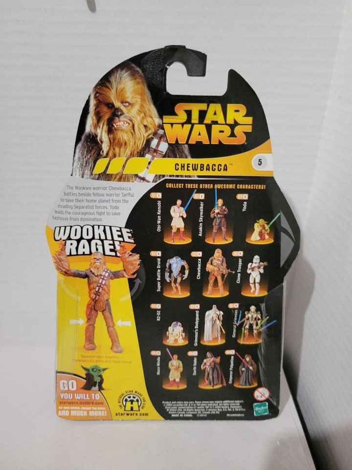 Star Wars 2005 Chewbacca #5 Wookie Rage Revenge of the Sith Hasbro ...