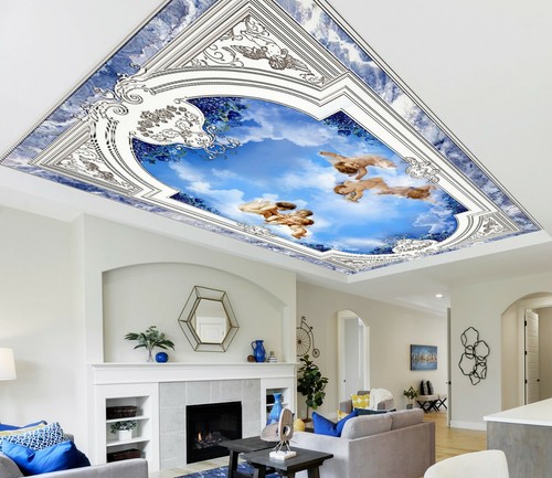 3D Sky Angel A5104 Ceiling WallPaper Murals Wall Print Decal Deco AJ ...