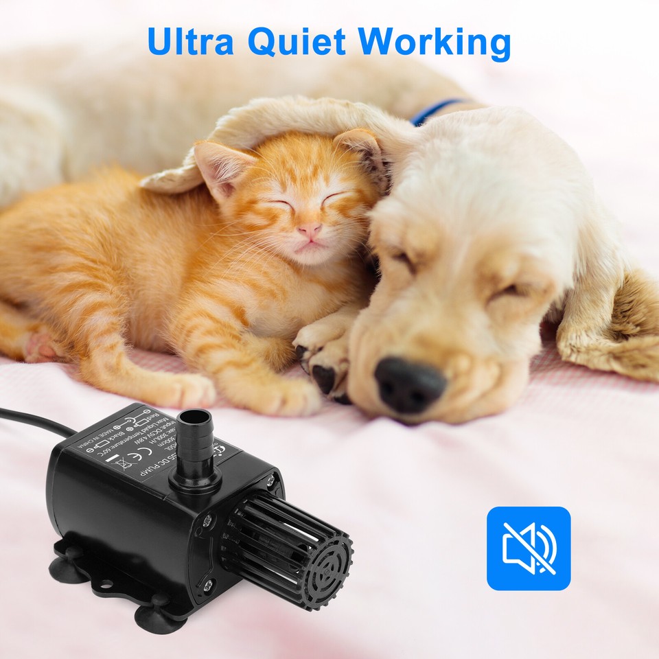 Aquarium Flow Adjustable Submersible Water Pump Hydroponic Pond ...