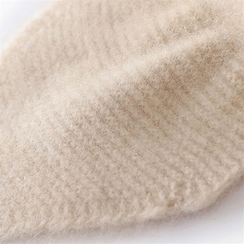 Winter Lady 100% Knit Pure Cashmere Kerchief Short Scarf Decoration ...