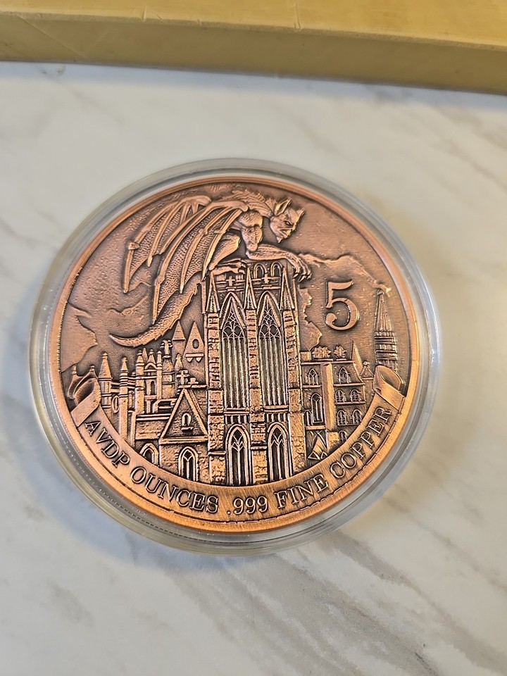 AVDP Ounce .999 Fine Copper, Gargoyle Gothic Cathedral | eBay