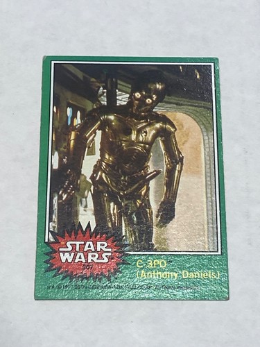 1977 Topps Star Wars C-3PO #207 Anthony Daniels Error Golden Rod Card ...
