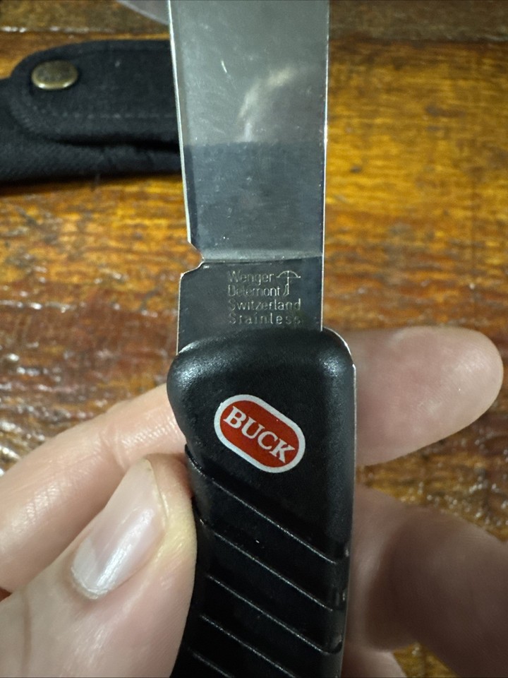 VERY COOL VINTAGE SWISS BUCK SWISSMATE 1 KNIFE With 426 Sheath. (215 ...