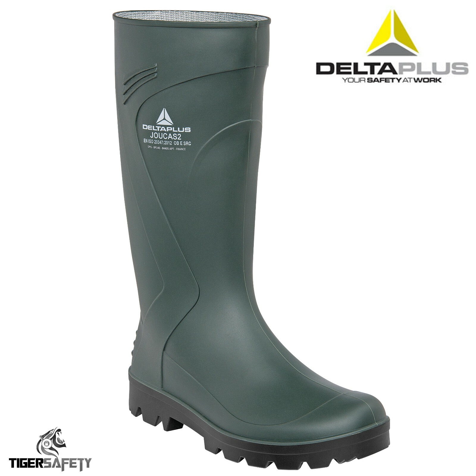 Delta Plus Joucas Green PVC Waterproof Outdoor Wellington Boots Wellies ...