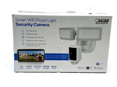 Feit Electric Smart WiFi Flood Light Security Camera - OPEN BOX | eBay