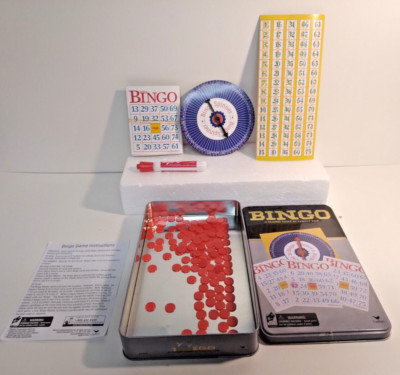 Cardinal Games Bingo game set in tin case Family Time Game | eBay