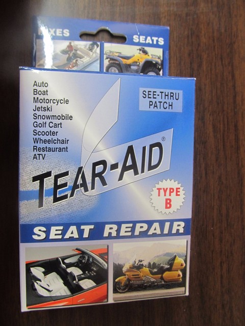 Type B Vinyl Seat Repair Kit Clear Patching Holes Tears Car Motorcycle ...