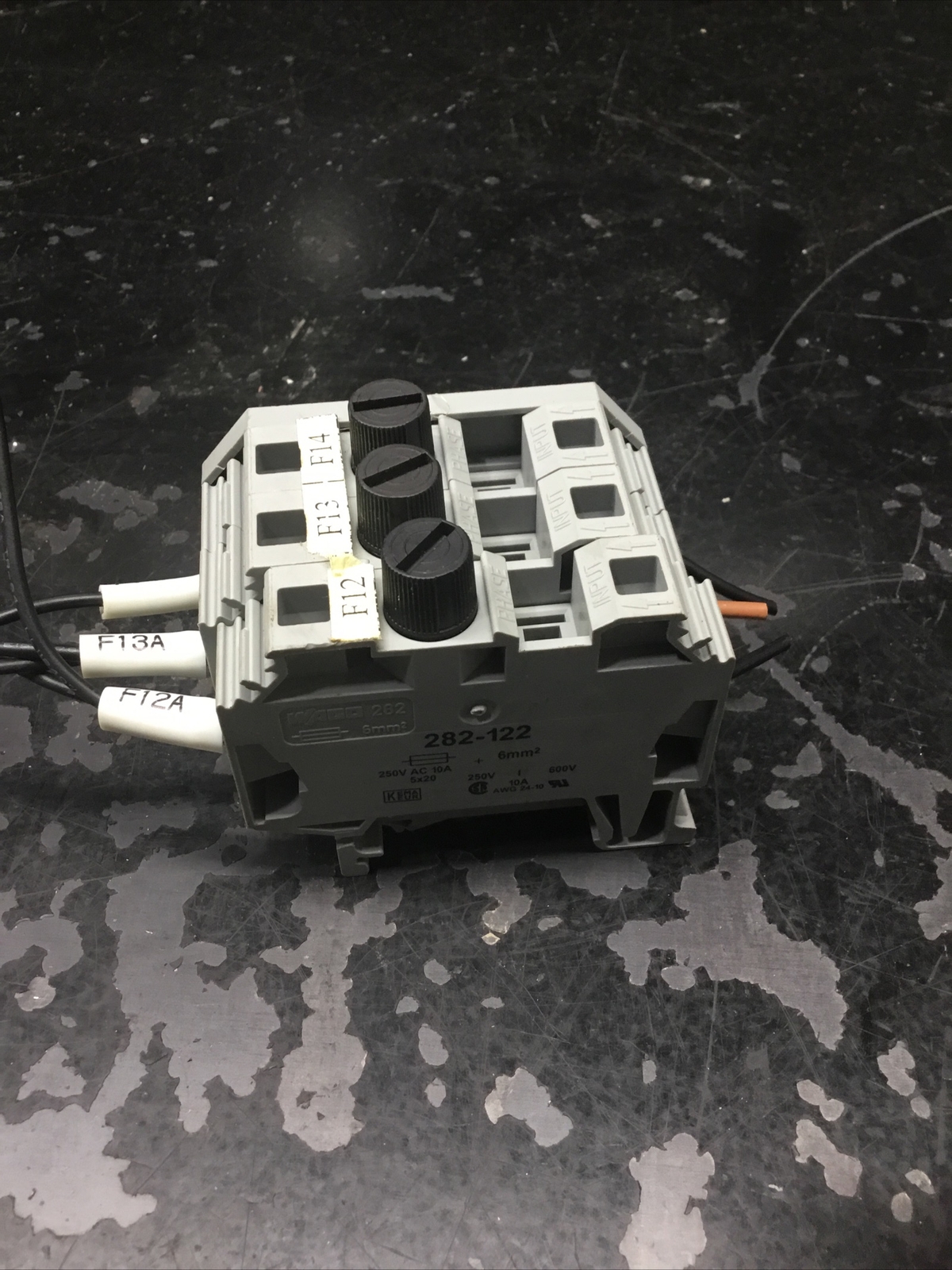 LOT OF 3 WACO 282-122 CONDUCTOR FUSE TERMINAL BLOCK #732K136 | eBay