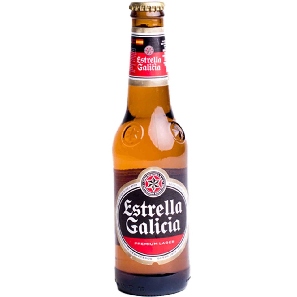 6x Spanish BEER Estrella Galicia Premium Pale Lager, Carvezas Pack of 6 ...