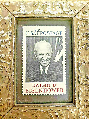 USPS 6c Stamp Dwight D. Eisenhower - Framed | eBay