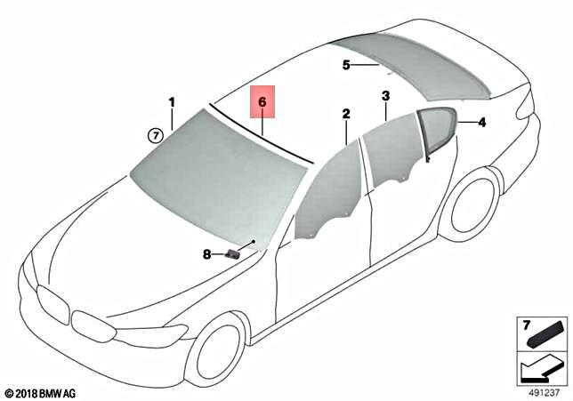 Genuine BMW M5 F90 G30 G31 G38 518d 520d ed Cover Windshield Top ...