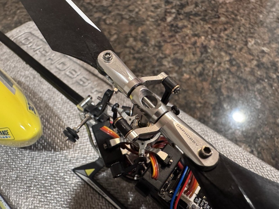 OMP M1 EVO RC Helicopter 5 Batteries Spektrum Rx Many Spare Parts ...