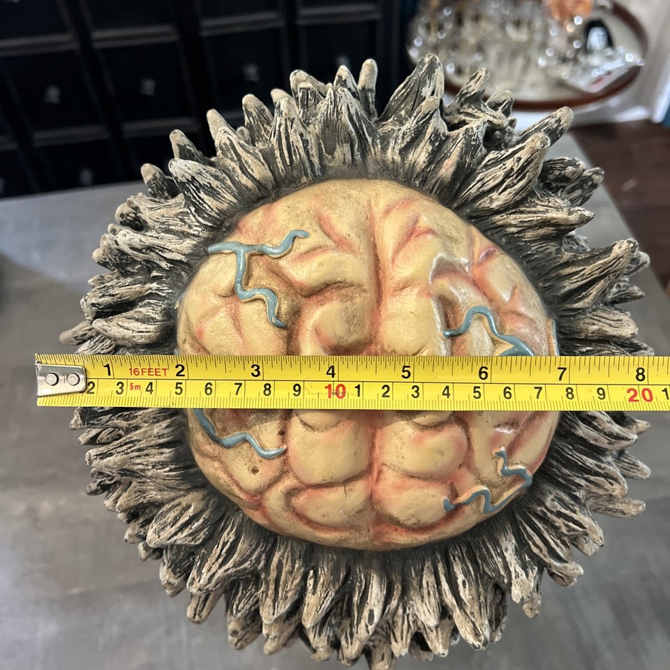 Vintage 2002 Disguise Inc Mad Scientist Professor Mask Halloween ...