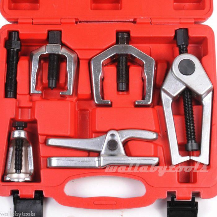 5pc Front End Ball Joint Service Tie Rod Tool Kit Set Pitman Arm Puller ...
