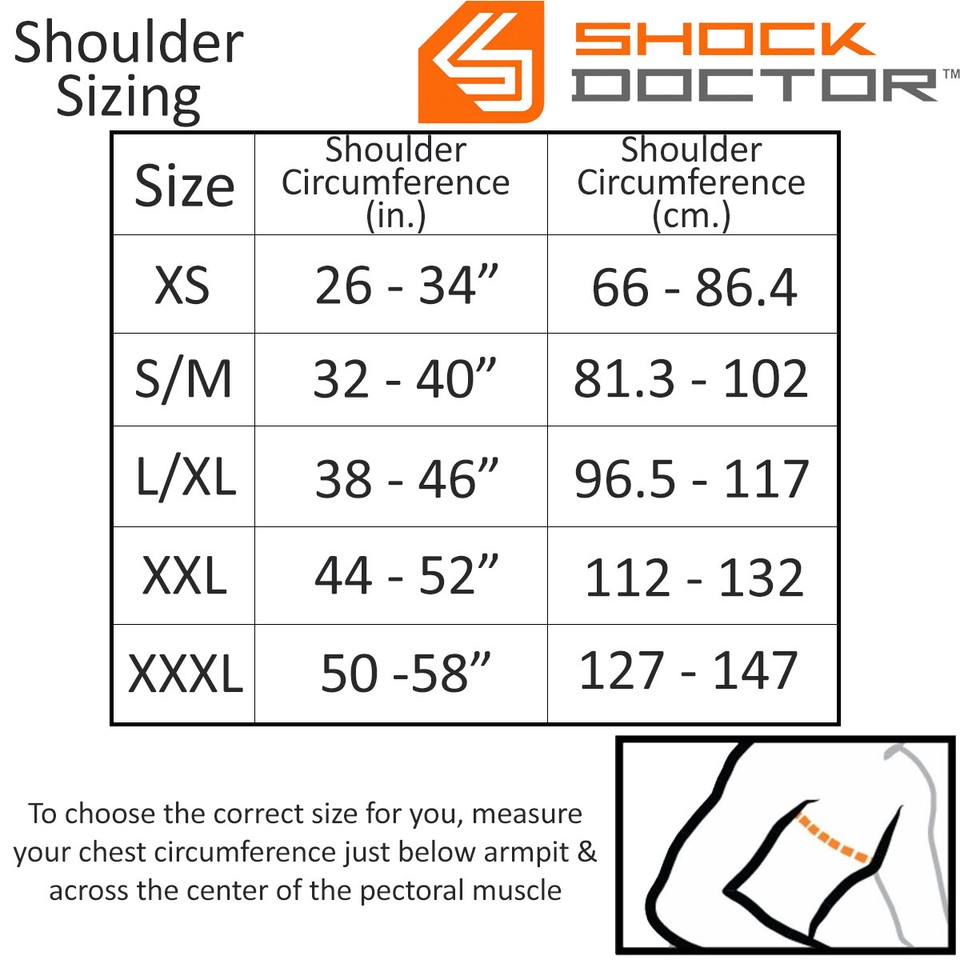 Shock Doctor Ultra Shoulder Support with Stability Control - Black | eBay