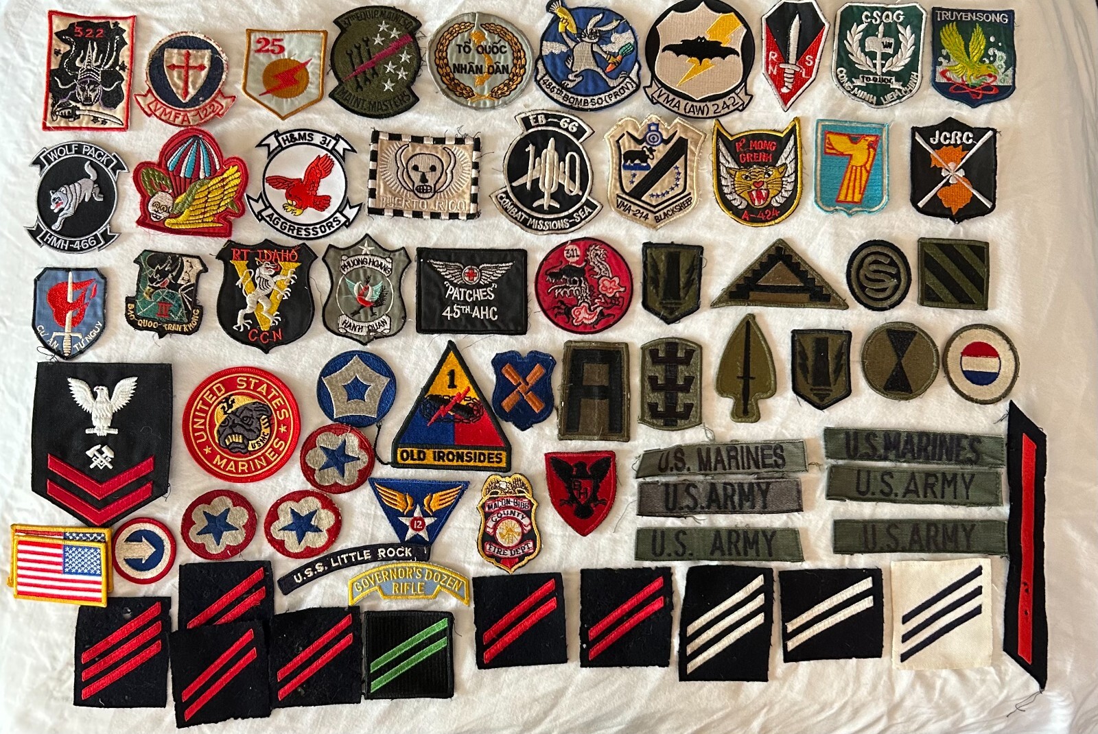 Lot of 60+ US Army Military Patches Vintage Vietnam Era | eBay