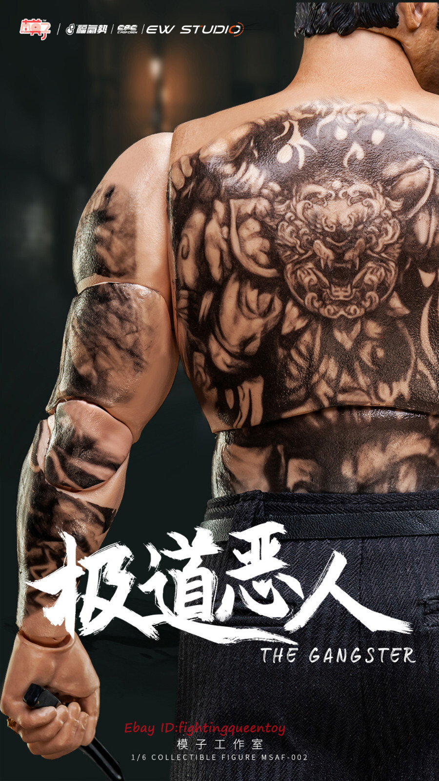 MOZ STUDIO MSAF002 THE GANGSTER Ma Tong-seok 2 Heads 1/6 Figure Model ...