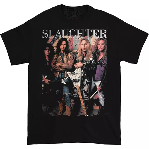 Slaughter Music Band Gift For Fans Heavy Cotton Black Tee Shirt GC3093 ...