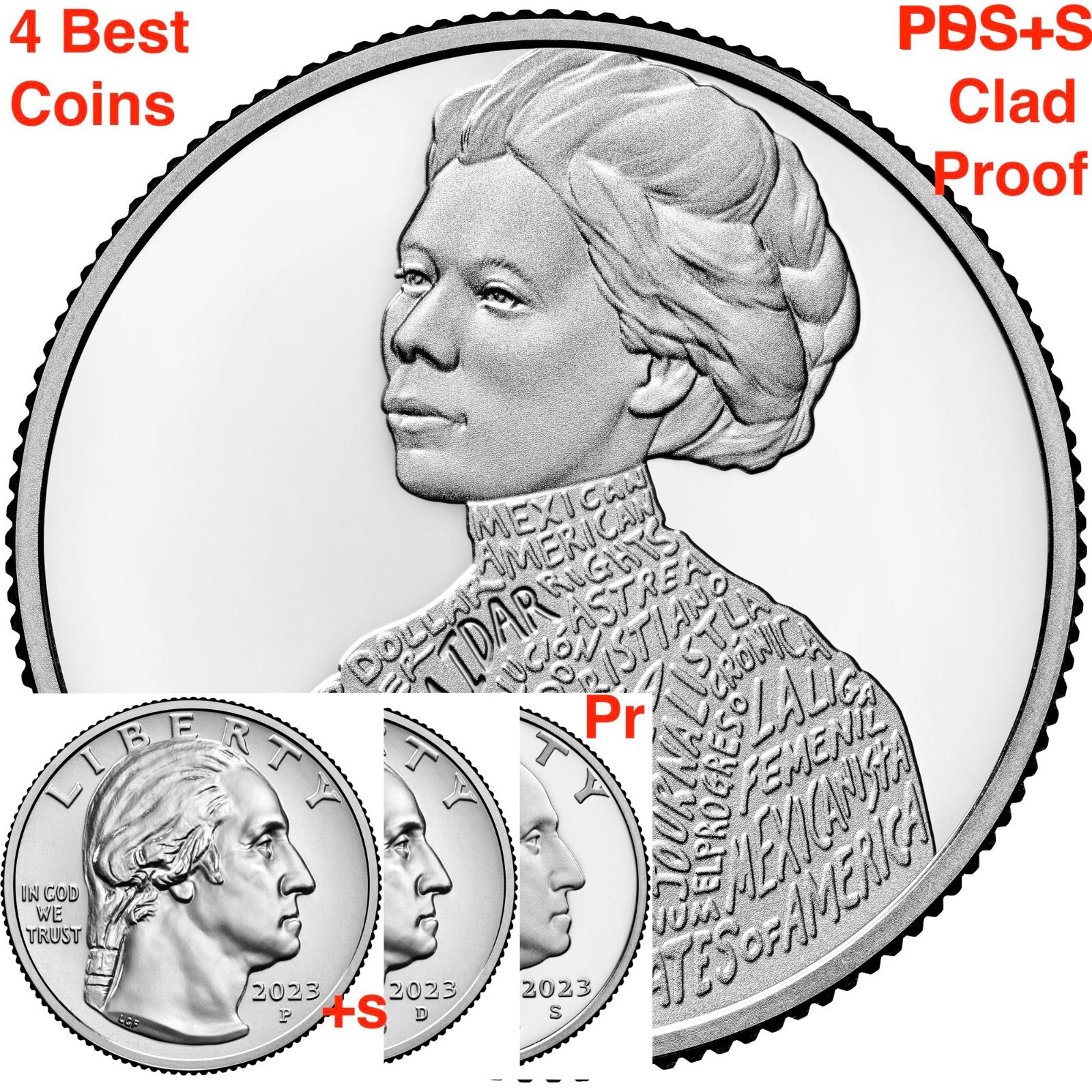 2024 P D S S Patsy Takemoto Mink American Women Quarters Clad Proof 4 ...