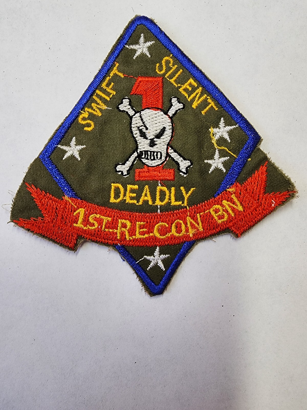 SWIFT, SILENT, DEADLY - Patch - 1st RECON - USMC, KHE SANH - Vietnam ...