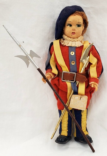 Vintage Magis Roma Vatican Swiss Guard Doll Made in Italy by Magis Felt ...