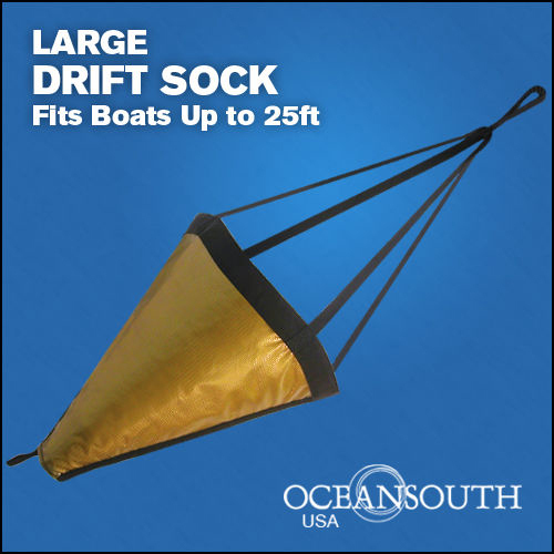42" Drift Sock Sea Anchor Drogue, Sea Brake Fits Boats Up To 25' -Large ...