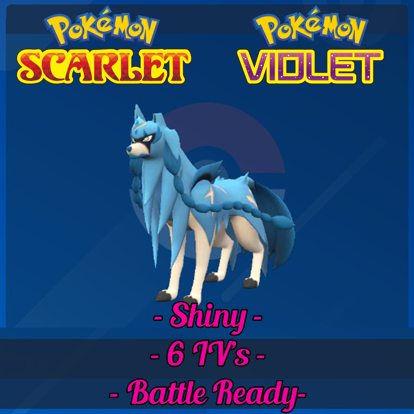 Shiny Zacian – 6IV – Rusted Sword – Battle Ready – Pokemon Scarlet ...