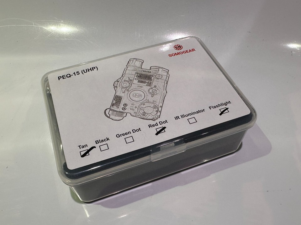 SOMOGEAR PEQ 15 with fully functional zeroing turrets Red & IR Laser | eBay