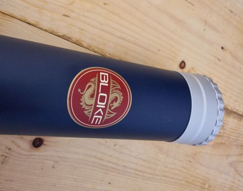 Bloke Fly Rods Blue Carbon Rod Tube With Aluminium End Caps | eBay UK