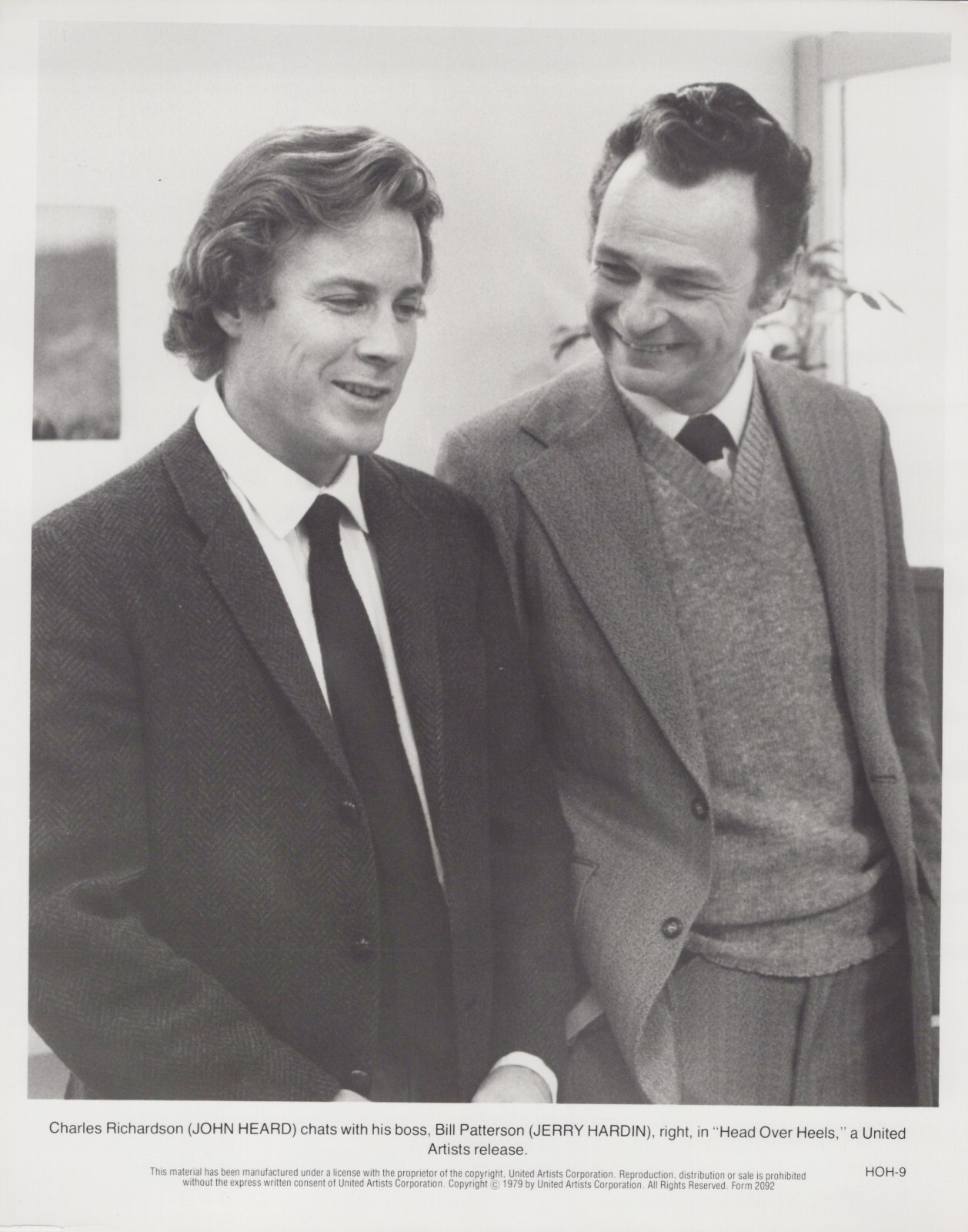 John Heard + Jerry Hardin in Head Over Heels (1979) 🎬⭐ Vintage Photo K ...