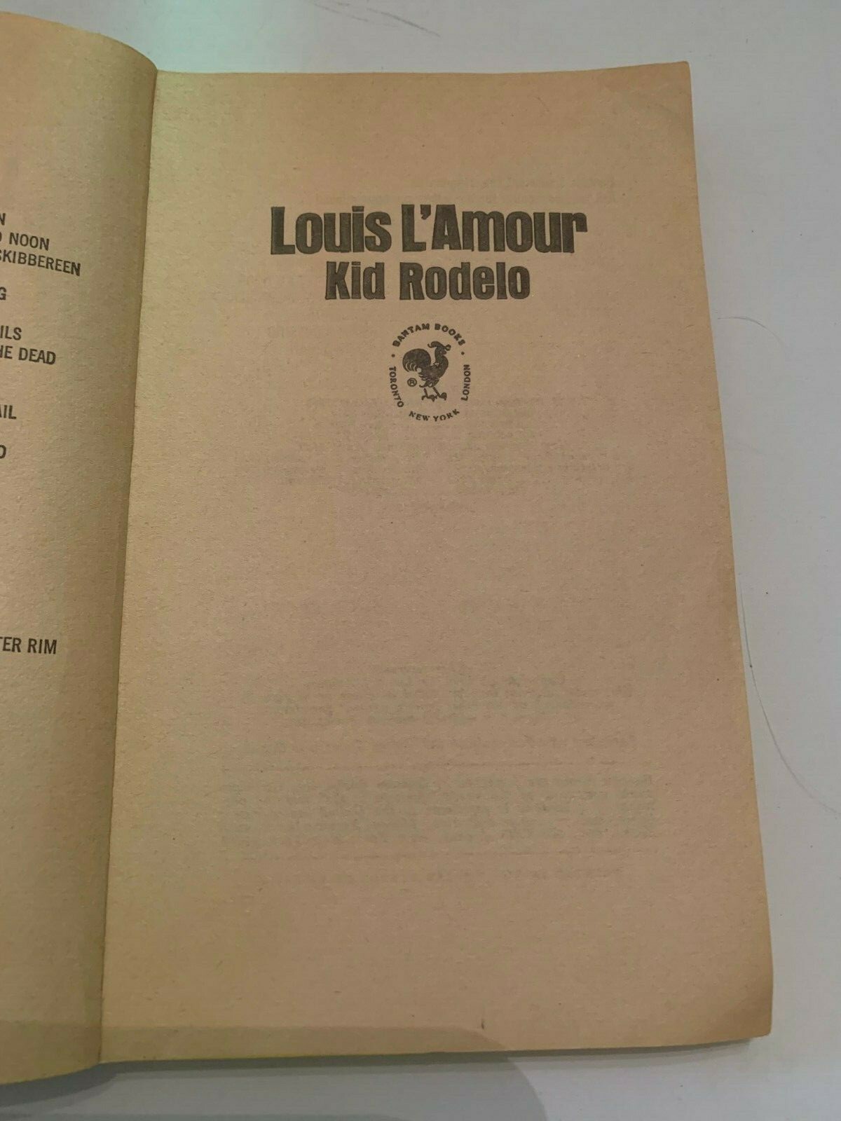 1974 Kid Rodelo by Louis L'Amour Bantam Paperback | eBay