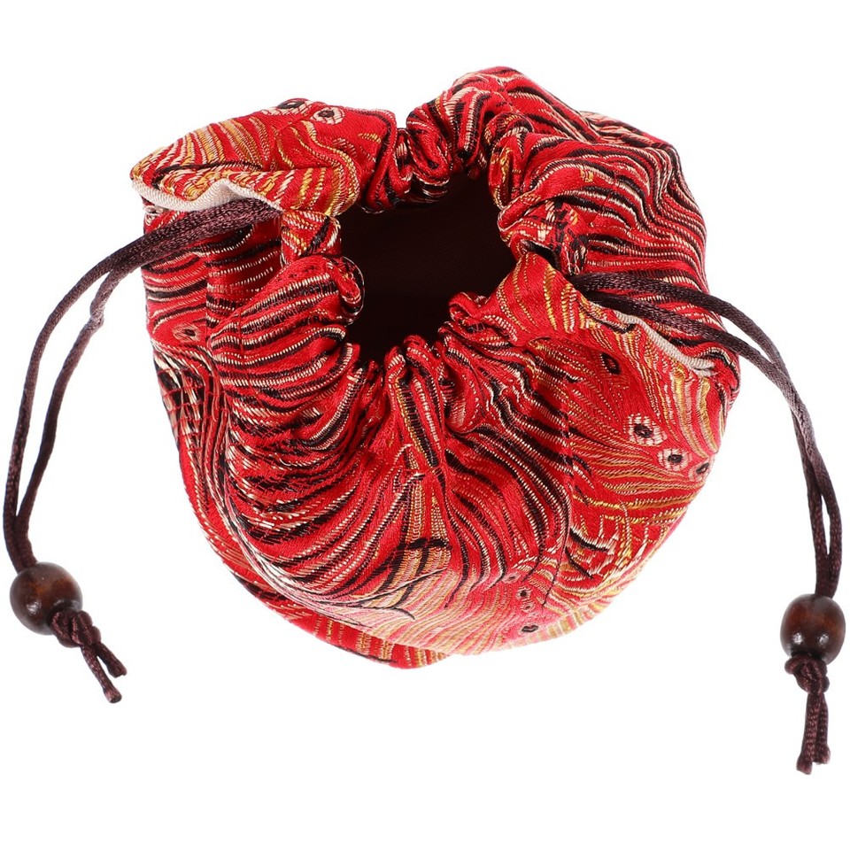 Convenient Teacup Container Portable Bag Teaware Storage Drawstring ...